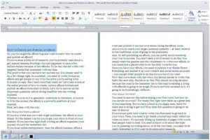 How to Format an eBook in Word.